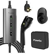 Amazon.com: FlowGo Level 2 EV Charger 40A J1772 Connector 9.6KW Electric Car Charger 240V with ...