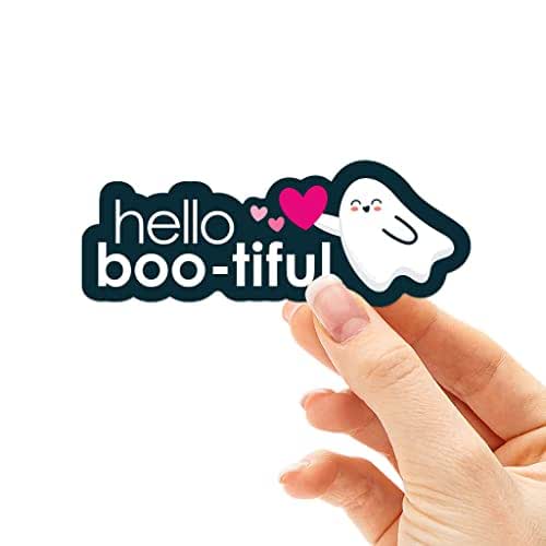 Amazon.com: Hello Boo-tiful Sticker for Hydroflask - Halloween Quotes ...