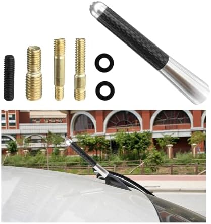 Amazon.com: Augeny Car Short Antenna, 1.37" Carbon Fiber Antenna ...