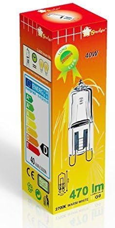 2 x G9 Halogen Light Bulbs Clear Capsule 240V 25W Watt : Amazon.co.uk ...