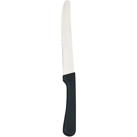 Amazon.com: Victorinox 4.25-inch Round-Tip Serrated Steak Knife, Black ...