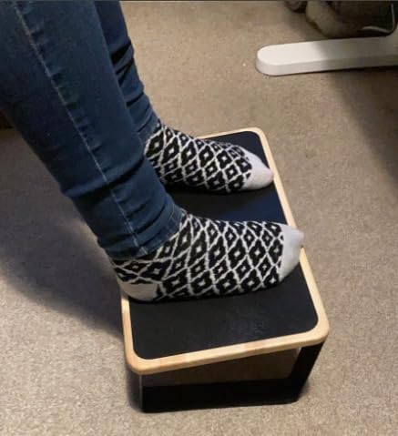 Foot Rest for Under Desk at Work, New Upgrade Wooden with Metal ...