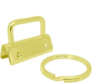 Amazon.com: Key Fob Hardware with Key Rings Sets - 1.25 Inch (32 mm ...