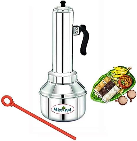 PANCA Stainless Steel Puttu Maker/Puttu Kudam with Steamer Plate,Steel ...