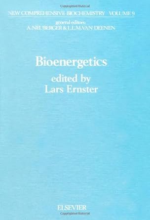 Amazon.com: Bioenergetics (New Comprehensive Biochemistry, Volume 9 ...