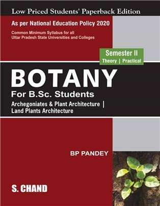 Botany for B.Sc. Students Semester II - NEP 2020 Uttar Pradesh : Amazon ...