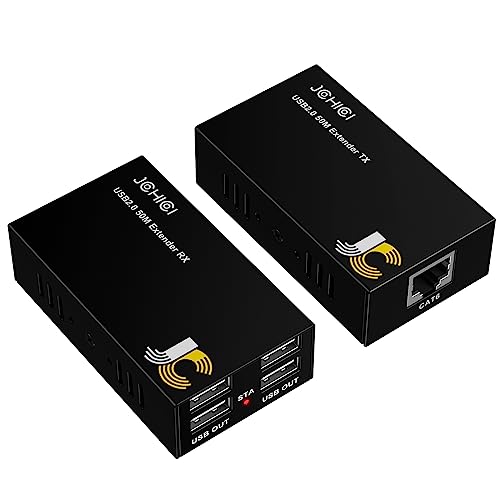 Snapklik.com : USB Extender Over Cat6/7 Up to165ft/50M, 4 USB 2.0 Ports ...