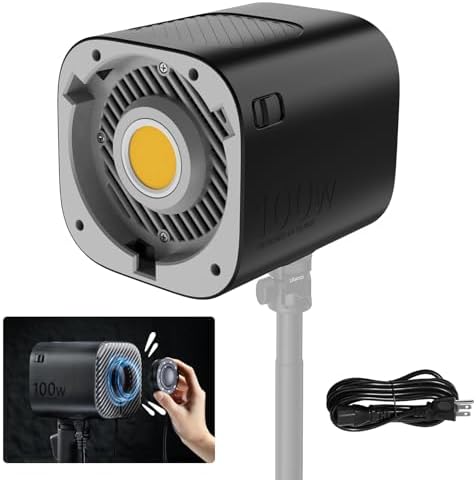 ULANZI VIJIM 100W LED Video Light, Portable COB Continuous Output ...