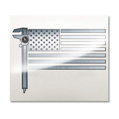Amazon.com: Millwright American Flag Caliper Decal Sticker : Arts ...