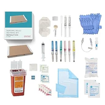 IV Catheter Kit with Training Pad, 39 Piece Phlebotomy Practice Kit ...