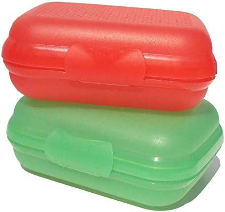 Amazon.com: Set of 2 Tupperware Packables Clamshell Containers in Red ...