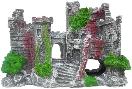 Amazon.com: Large Aquarium Castle – Fish Tank Castle Decoration with ...