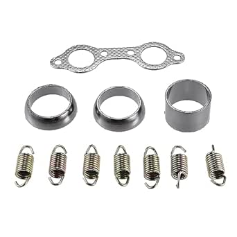 Amazon.com: Hihaha Exhaust Muffler Pipe Manifold Gasket Spring Rebuild Kit for Polaris RZR 800 ...