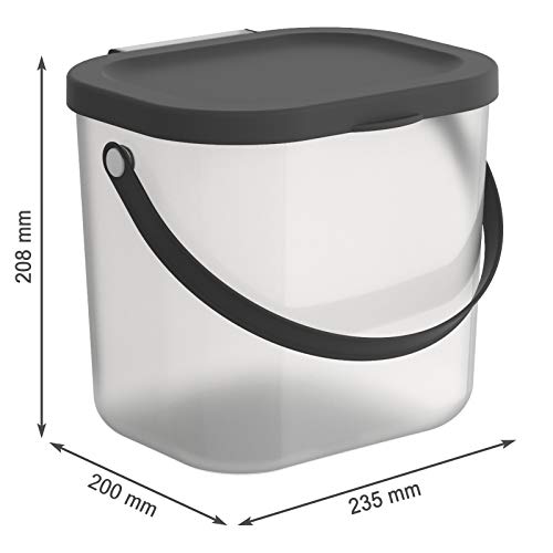 Rotho Albula Storage Box with Lid, Plastic (PP Recycled), Transparent ...