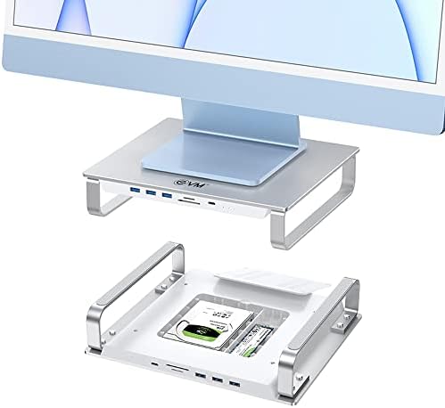 Linkify MC25H 8 in 1 Mac Mini Hub with 4K HDMI/VGA/Type-C Port/SD Card ...