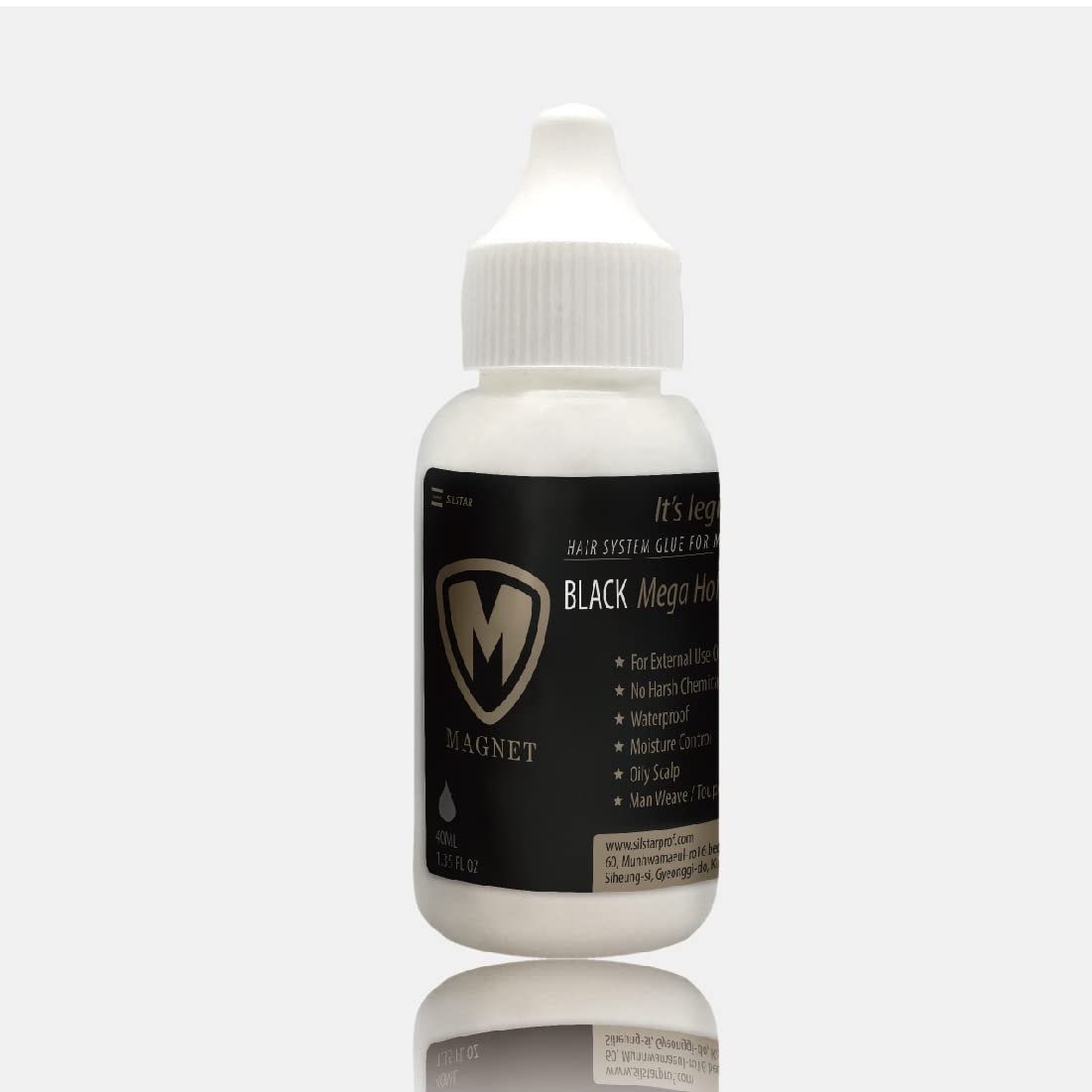 Amazon.com: Magnet Wig Glue for Men White Cap - 1.35oz Bold Hold/Low ...