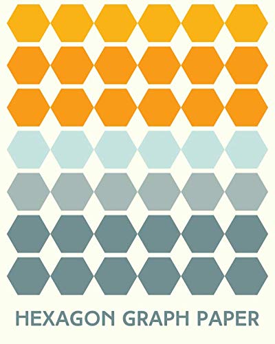 Amazon.co.jp: Hexagon Graph Paper: Cute Honeycomb Grid Notebook for ...