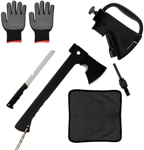 Amazon.com : NIPURA Outdoor Camping Hatchet Axe, Tactical Axe And ...