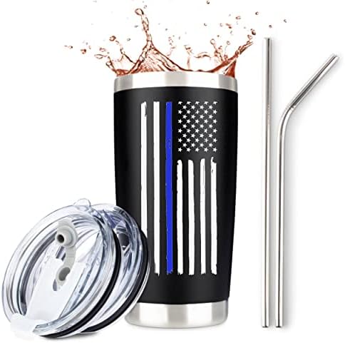 Amazon.com | sxmluedn Police Officer Gifts Police Tumbler Cup Police ...