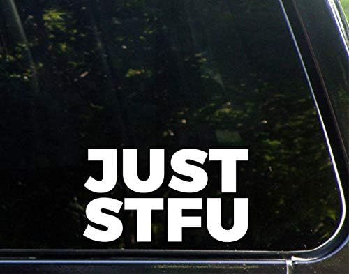 Amazon.com: Diamond Graphics Just STFU (6-3/4" x 3-3/4") Die Cut Decal ...
