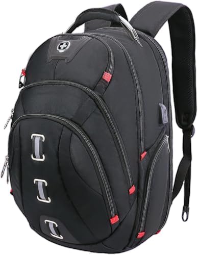 Amazon.com: Swissdigital Design Large Business Laptop Backpack with ...