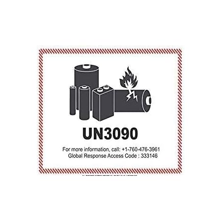 Lithium Metal Battery in/with Equipment UN3091 - Hazmat Sticker for ...
