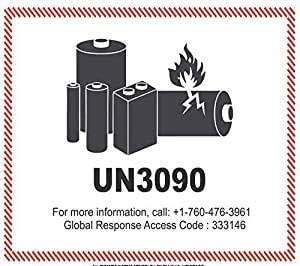 Lithium Metal Standalone UN3090 - Hazmat Sticker for Easy Ship - White ...