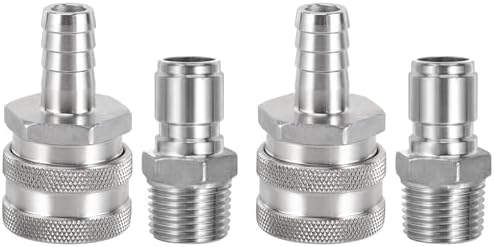 Amazon.com: HGKEKE Stainless Steel Quick Disconnect Set for Homebrew 1/ ...