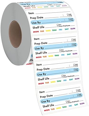 300 Removable Food Labels, Water/Oil/Tear Resistant Freezer Pantry ...