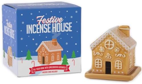 Amazon.com: Christmas Cabin Incense Holder Burner, Christmas Villige ...