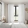 Amazon.com: Extra Long White Curtain 108 inches Long 2 Panels Set for ...