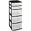 Amazon.com: Homz Plastic 6 Clear Drawer Medium Home Storage Container ...