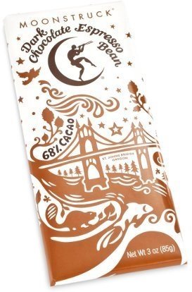 Amazon.com : Moonstruck Dark Chocolate Espresso Bean 68% Cacao 3 Ounce ...