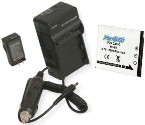 Amazon.com : PhotoHighQuality Battery + Charger Compatible for Casio EX ...