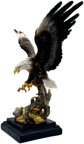 Amazon.com: 17 Inch Large Eagle Statue Resin Sculpture Frgurine Gift ...