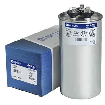 Genteq GE Capacitor round 55/5 uf MFD 440 volt 97F9839 : Buy Online at ...