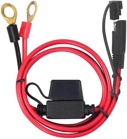 Generic 2FT SAE Battery Extension Cable, SAE To Eyelet O Ring Terminals ...
