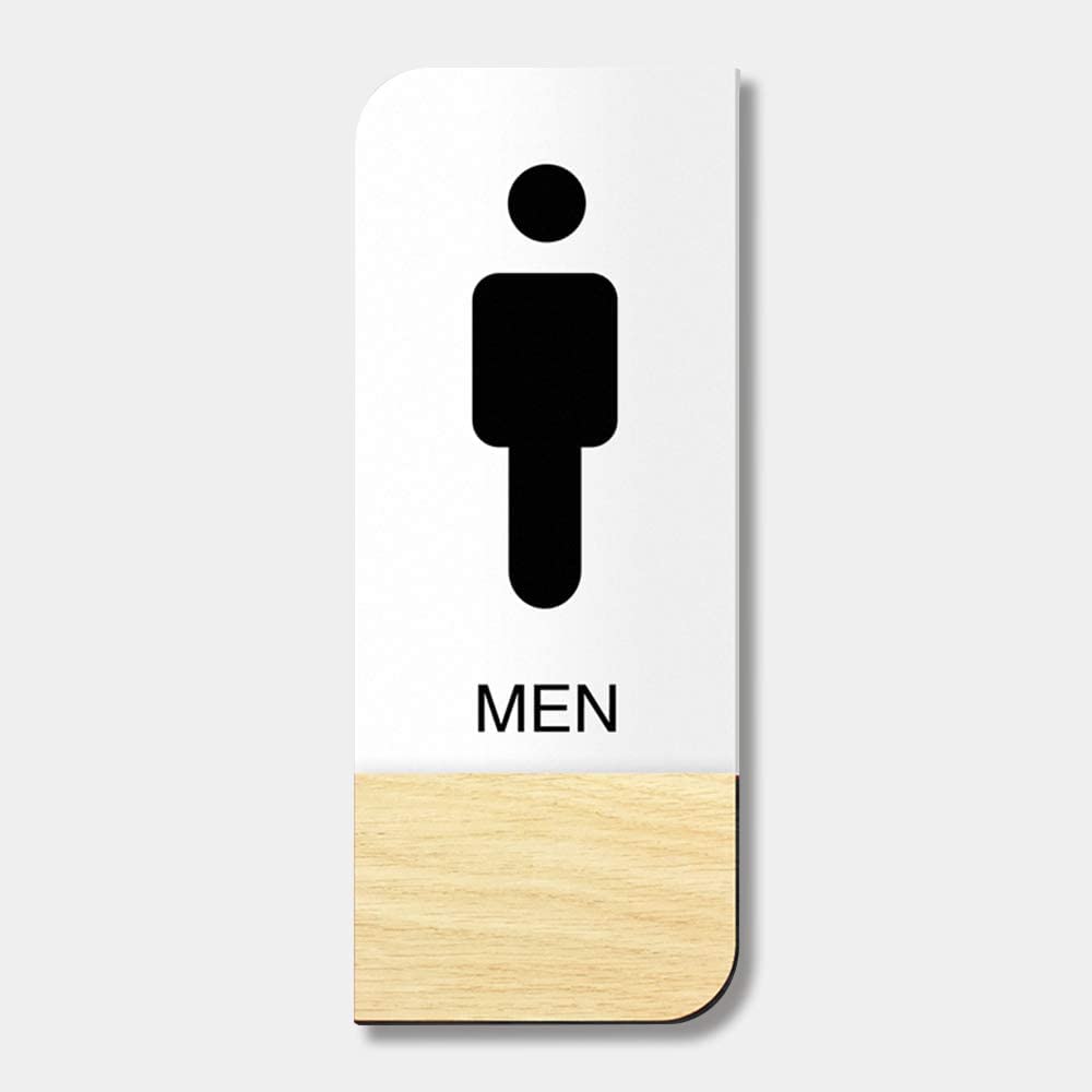 Buy Acrylic Men & Women Toilet Washroom Signage Door Sign Nameplate ...