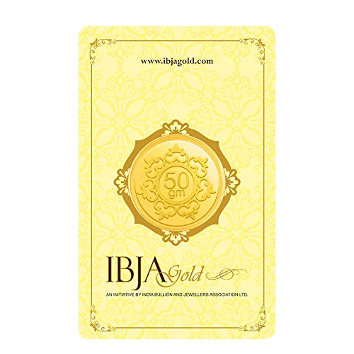 IBJA Gold 50 Gm, 24K (999) Yellow Gold Precious Coin : Amazon.in: Jewellery