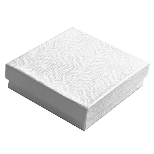 Amazon.com: 100 Cotton Filled Boxes Size 33, 3.5" x 3.5"x 1" , White ...