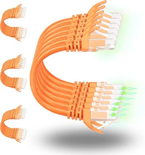 Rapink Patch Cables Cat6 0.5ft (24 Pack), Ethernet Patch Cable 10G Support, Cat 6 Patch Cable ...