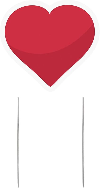 Amazon.com : Anderson's Red Heart Yard Sign, 20 Inches, Yard Card ...