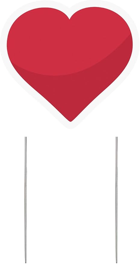 Amazon.com : Anderson's Red Heart Yard Sign, 20 Inches, Yard Card ...