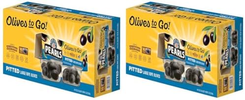 Amazon.com : Pearls Olives To Go, Large Ripe Pitted, Black Olives, 1.2 ...