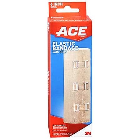 Amazon.com: Ace Elastic Bandage with Clips 6-Inch, Pack of 6 : Health ...