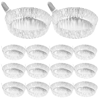 100pcs Aluminum Foil Weighing Dish Surface Plate Sample Weighing Tray ...