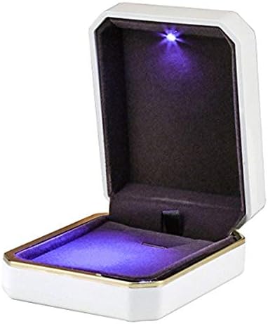 Amazon.com: LED Jewelry Gift Box Case Elegant Velvet Necklace Pendant ...