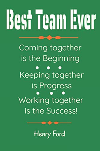 Amazon.com: Best Team Ever: Notebook Player Appreciation Gift Blank ...