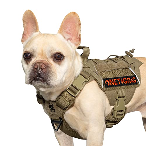 Snapklik.com : OneTigris Tactical Dog Vest Harness For Medium Dogs No Pull