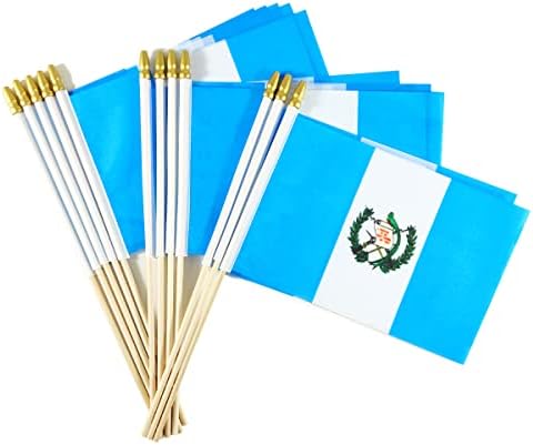 Amazon.com : Newperlite Guatemala Stick Flag Guatemalan Small Mini Hand ...